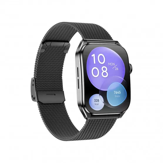INF Multifunktionale Smartwatch mit AMOLED-Display, Bluetooth-Anrufen und